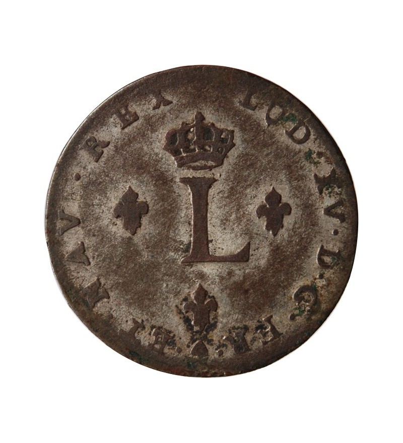 LOUIS XV - DOUBLE SOL 1739 B ROUEN, Billon, TTB - Suffren Numismatique