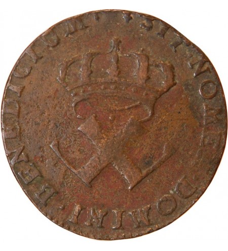 LOUIS XV, COLONIES FRANCOISES ﻿- 9 DENIERS 1722 H LA ROCHELLE, Cuivre, TB+ - Suffren Numismatique