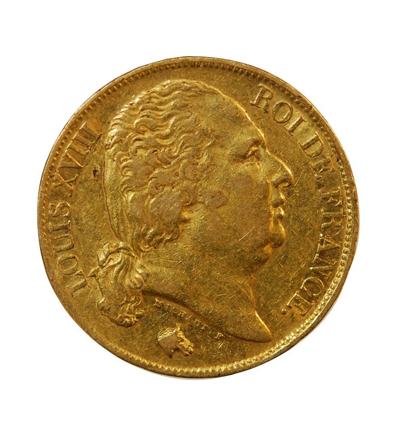 LOUIS XVIII - 20 FRANCS OR 1817 A PARIS﻿, Or, TTB - Suffren Numismatique