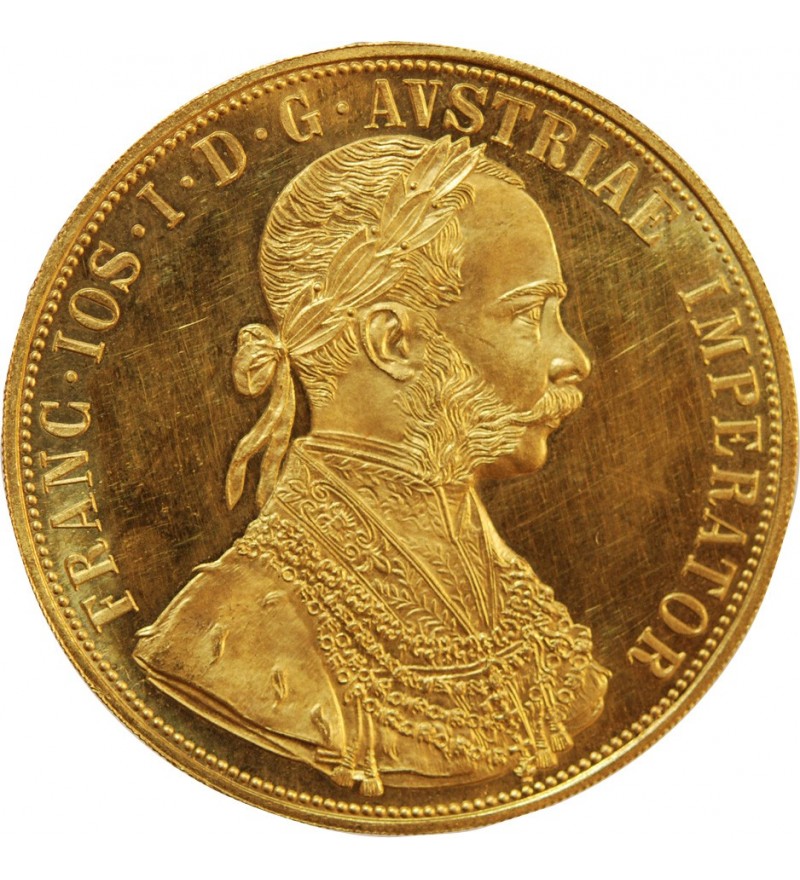AUTRICHE, FRANCOIS JOSEPH Ier - 4 DUCATS OR 1915, Or, SPL - Suffren ...