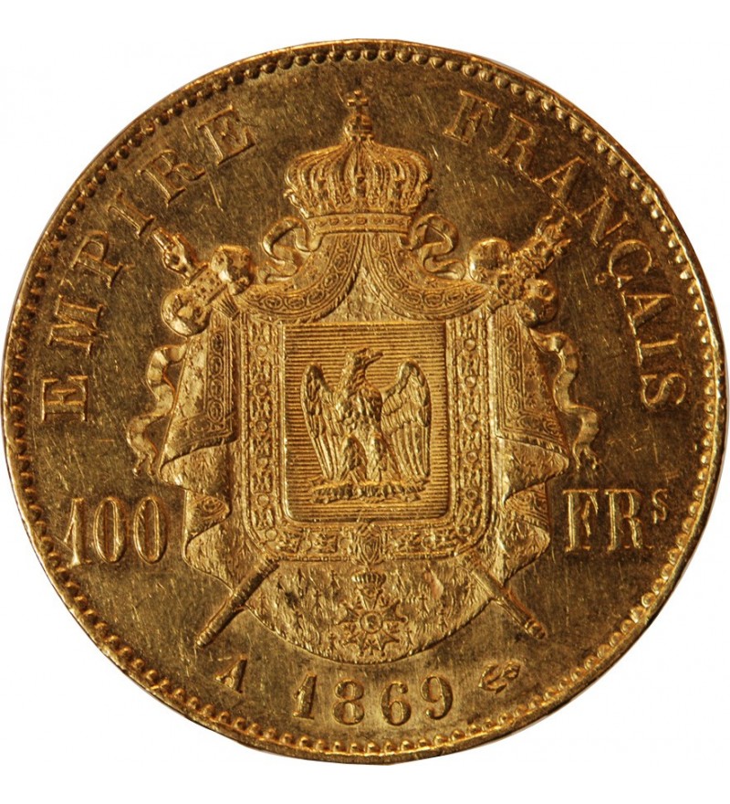 NAPOLEON III - ﻿100 FRANCS OR 1869 A PARIS﻿, Or, SUP - Suffren Numismatique