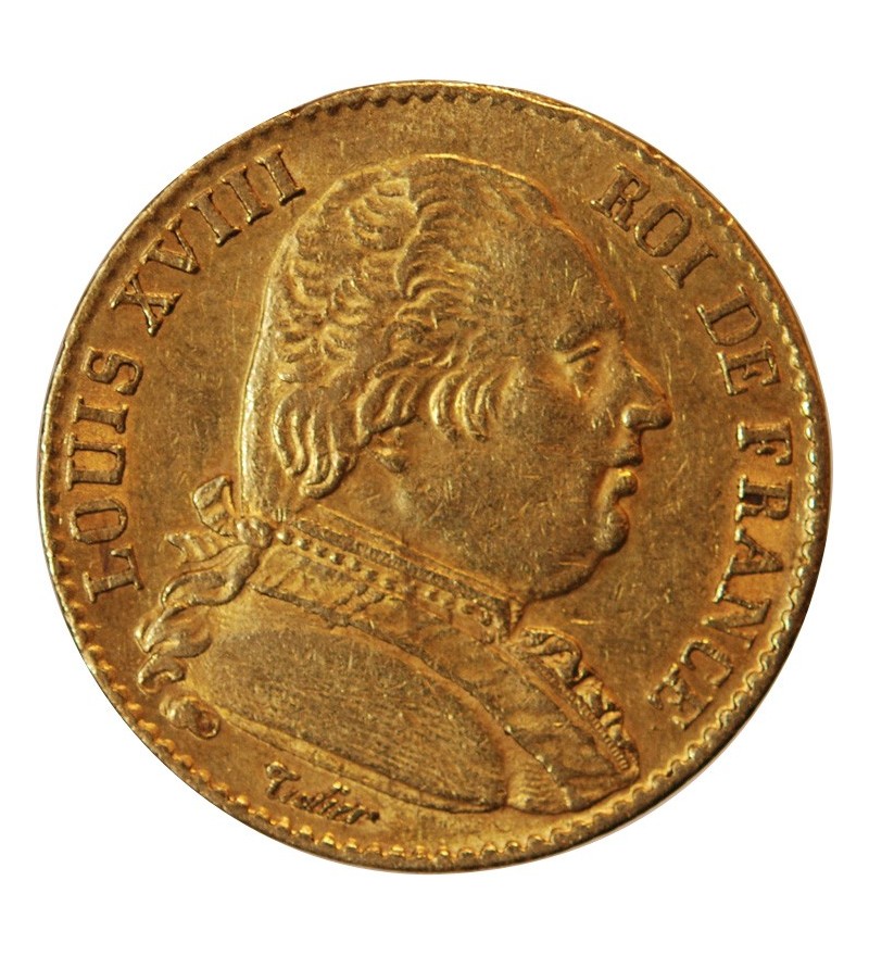 LOUIS XVIII - 20 FRANCS OR 1815 A PARIS﻿, Or, TTB - Suffren Numismatique