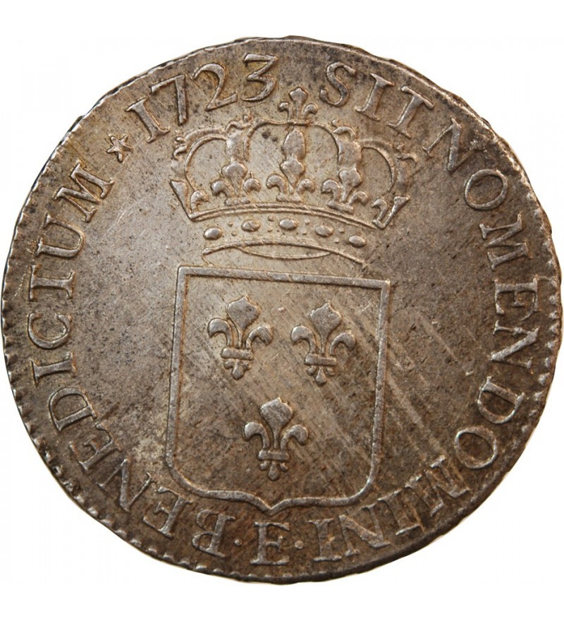 LOUIS XV - ECU DE FRANCE 1723 E TOURS R4, Argent, TTB+ - Suffren ...