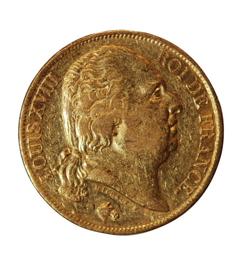 LOUIS XVIII - 20 FRANCS OR 1817 A PARIS﻿, Or, TTB - Suffren Numismatique