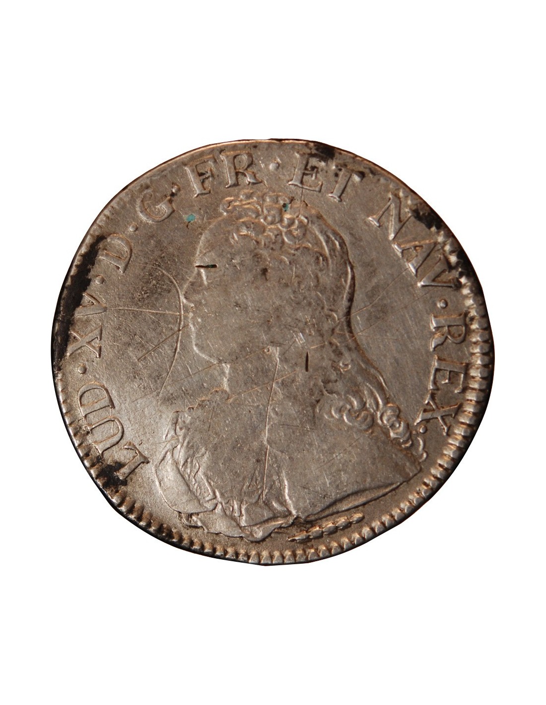 LOUIS XV - ECU AUX BRANCHES D'OLIVIER 1726 X AMIENS, Argent, TB ...