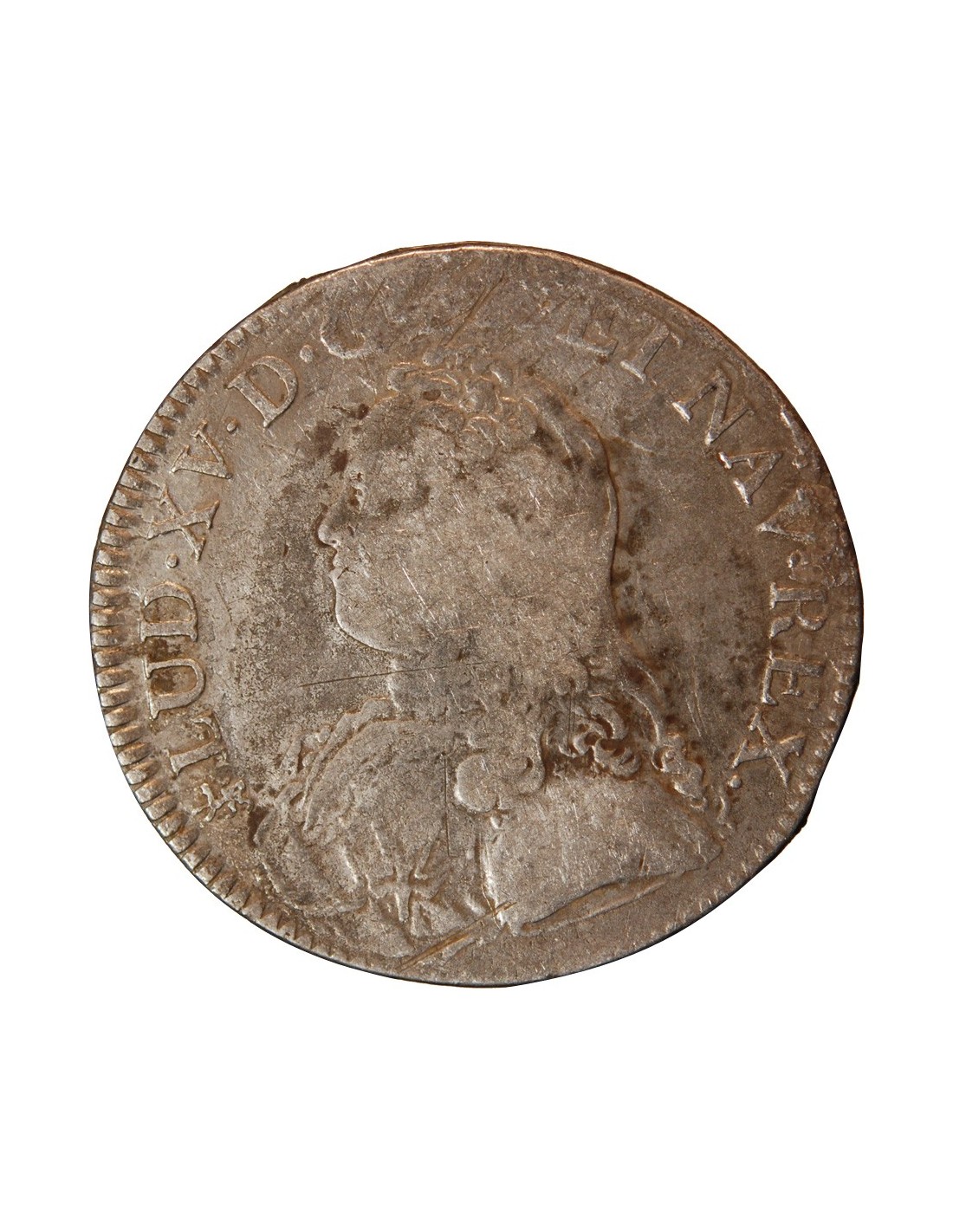 LOUIS XV - ECU AUX BRANCHES D'OLIVIER 1727 T NANTES, Argent, TB ...