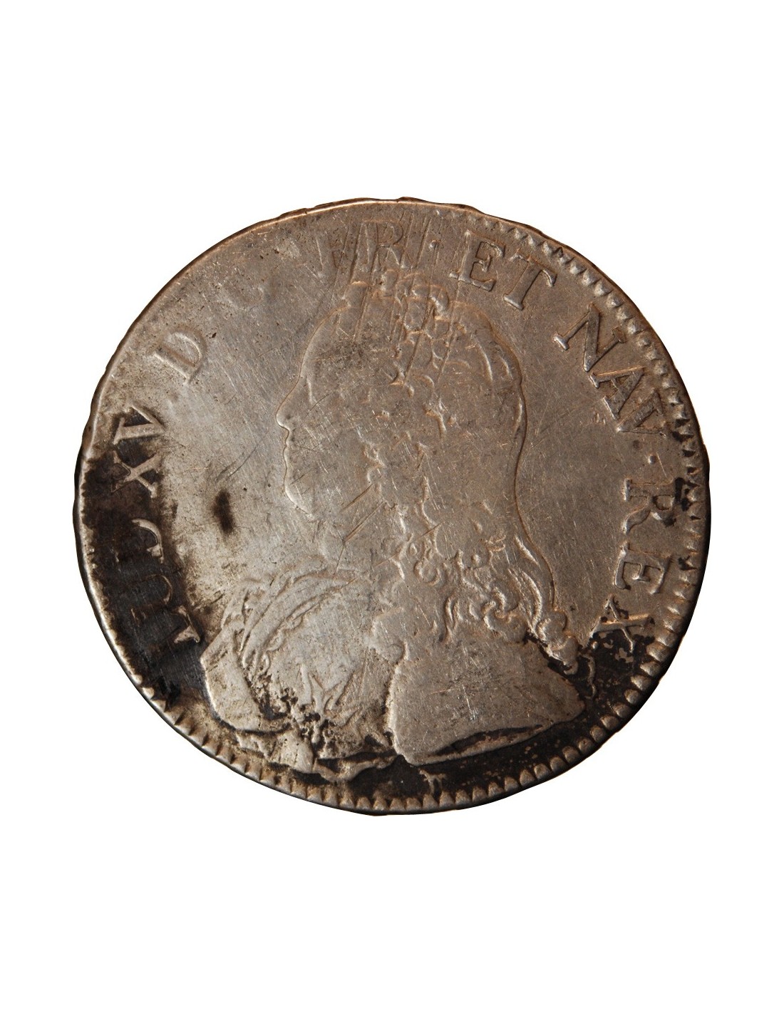 LOUIS XV - ECU AUX BRANCHES D'OLIVIER 1734 A PARIS R1, Argent, TB ...