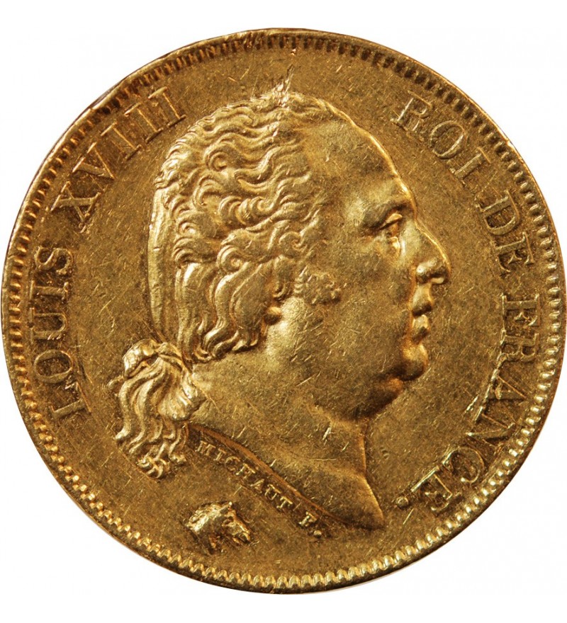 LOUIS XVIII﻿ - 40 FRANCS OR 1816 A PARIS﻿, Or, TTB+ - Suffren Numismatique
