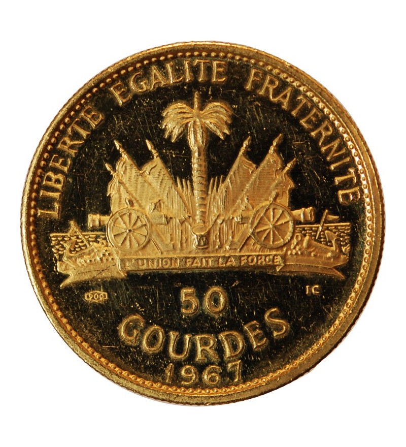 HAITI - 50 GOURDES OR 1967, Or, SUP - Suffren Numismatique
