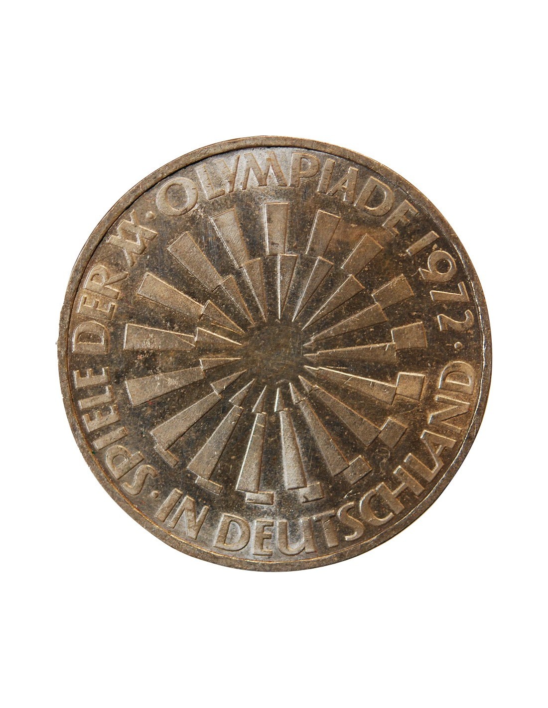 ALLEMAGNE Emblème des JO MUNICH - 10 MARK ARGENT 1972 F STUTTGART ...