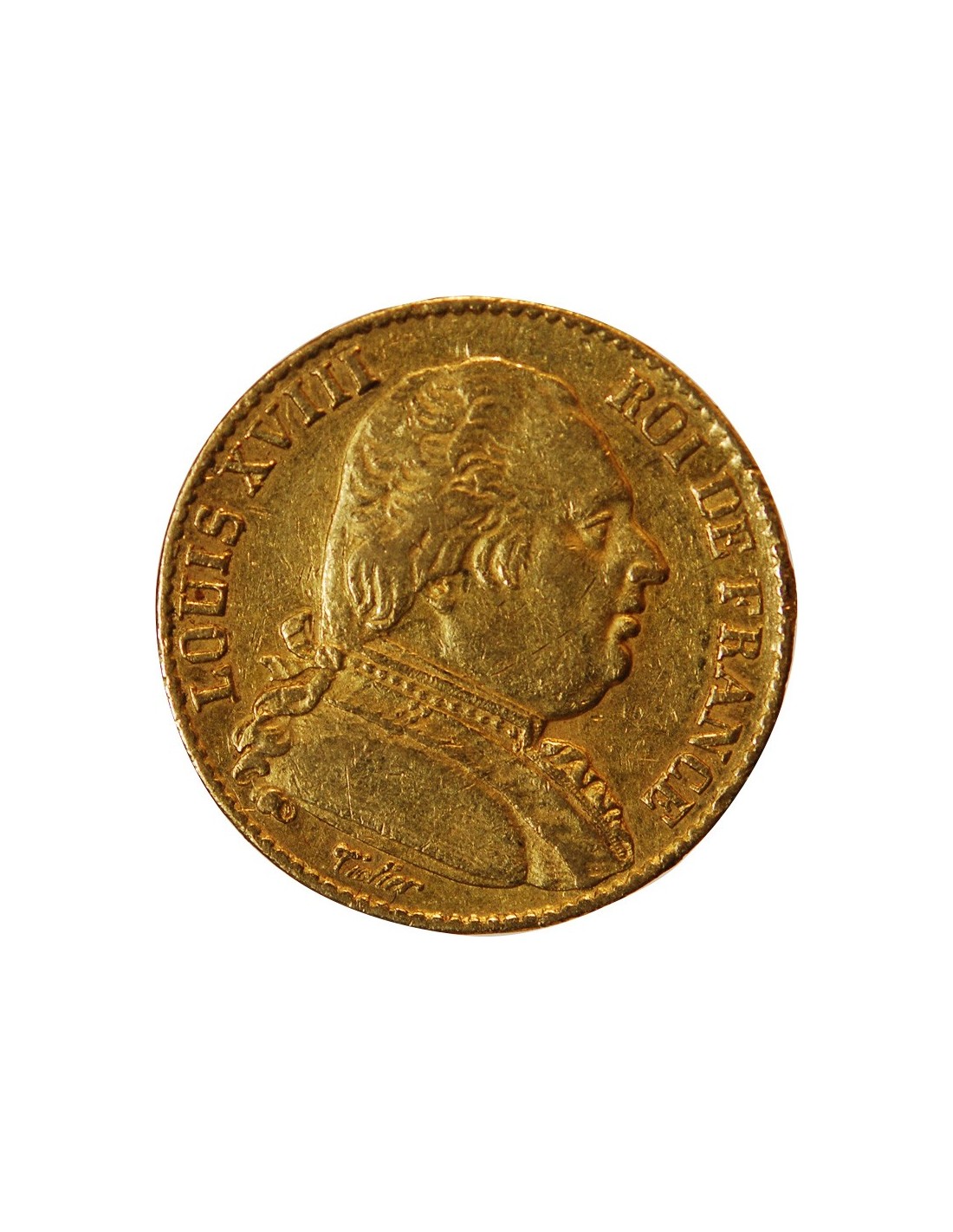 LOUIS XVIII - 20 FRANCS OR 1814 K BORDEAUX, Or, TTB - Suffren Numismatique