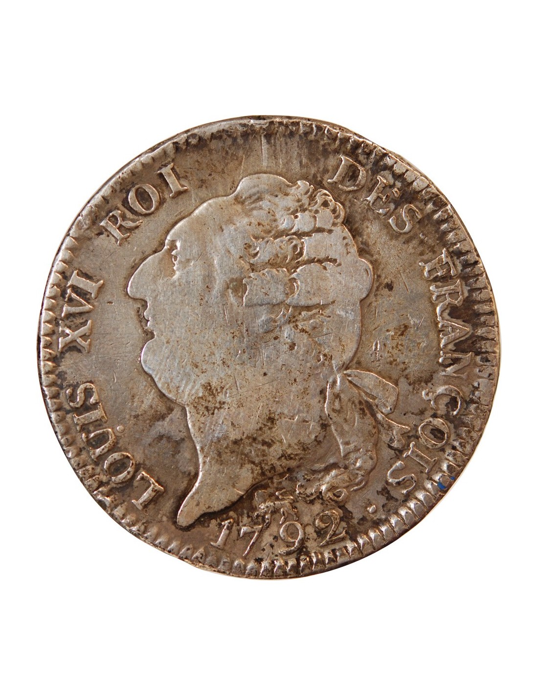 LOUIS XVI CONSTITUTION - ECU DE 6 LIVRES 1792 A PARIS﻿, Argent, TB+ ...