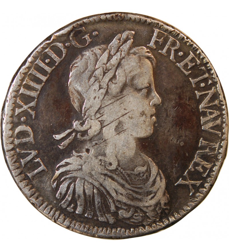 LOUIS XIV - ECU A LA MECHE LONGUE 1648 T NANTES, Argent, TB+ - Suffren ...