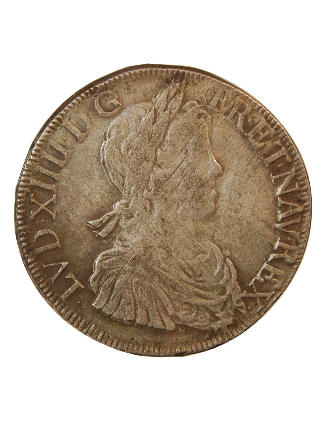 LOUIS XIV - ECU A LA MECHE LONGUE 1652 L BAYONNE, Argent, TB+ - Suffren ...