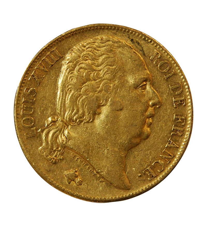 LOUIS XVIII - 20 FRANCS OR 1817 A PARIS﻿, Or, TTB - Suffren Numismatique