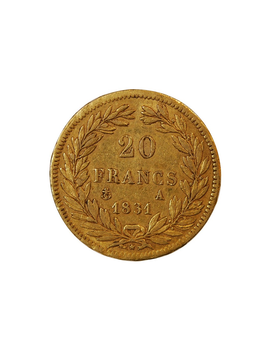 LOUIS PHILIPPE﻿ Ier - 20 FRANCS OR 1831 A PARIS "Tête Nue Tranche en ...