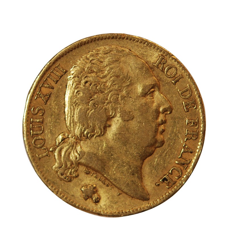 LOUIS XVIII - 20 FRANCS OR 1820 A PARIS, Or, TTB - Suffren Numismatique