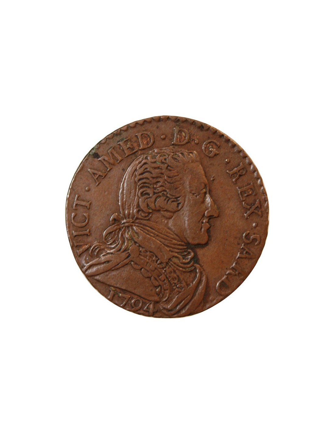 ITALIE ROYAUME DE SARDAIGNE VICTOR AMEDEE III - 5 SOLDI 1794, Cuivre ...