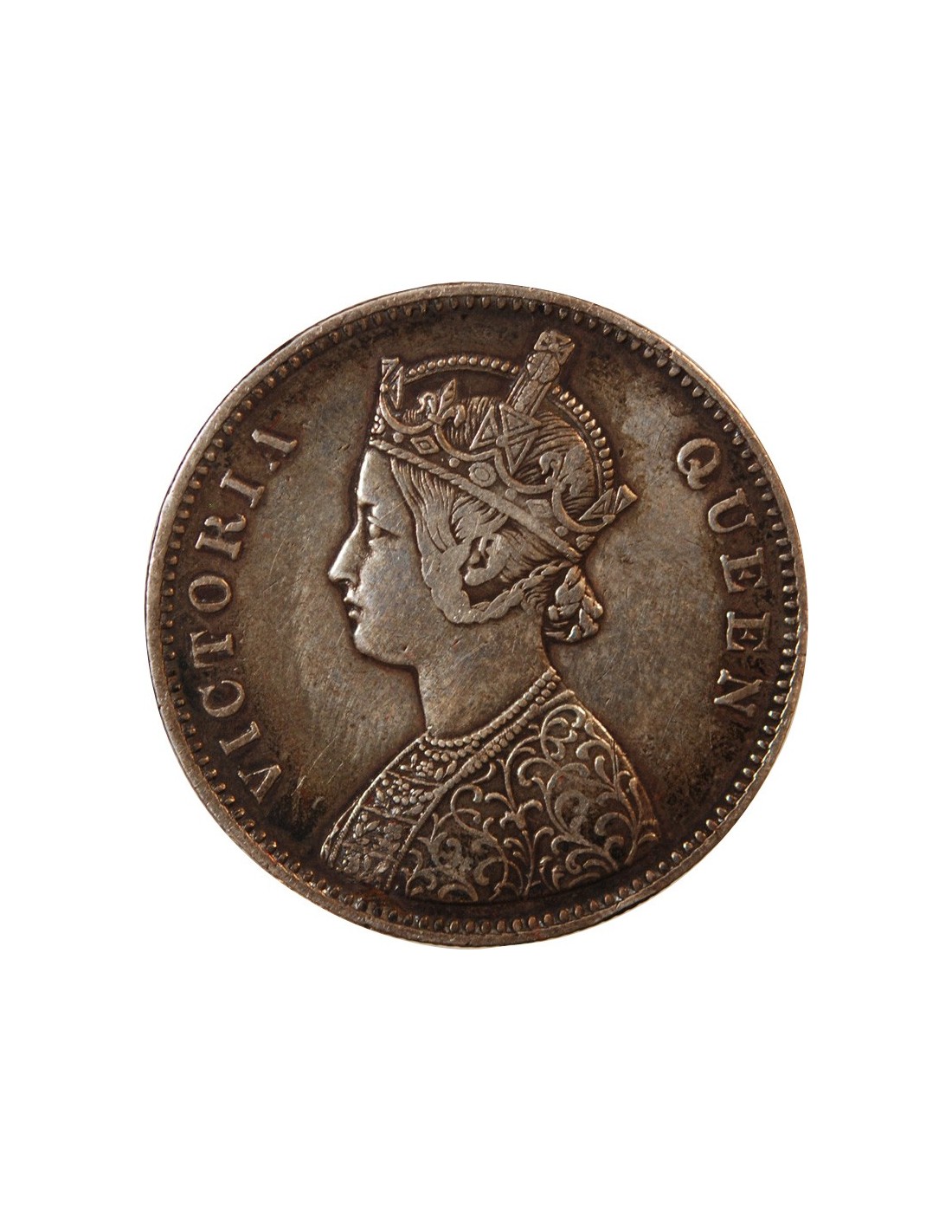 INDE, VICTORIA - RUPEE ARGENT 1862 B BOMBAY, Argent, TB+ - Suffren ...