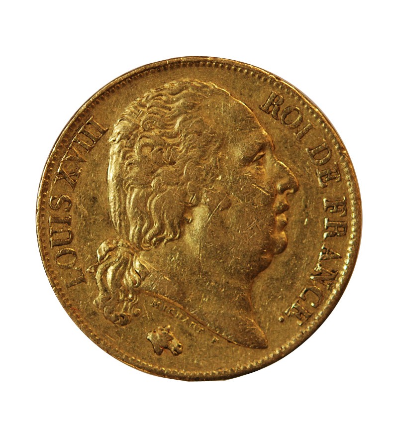 LOUIS XVIII - 20 FRANCS OR 1817 K BORDEAUX, Or, TTB - Suffren Numismatique