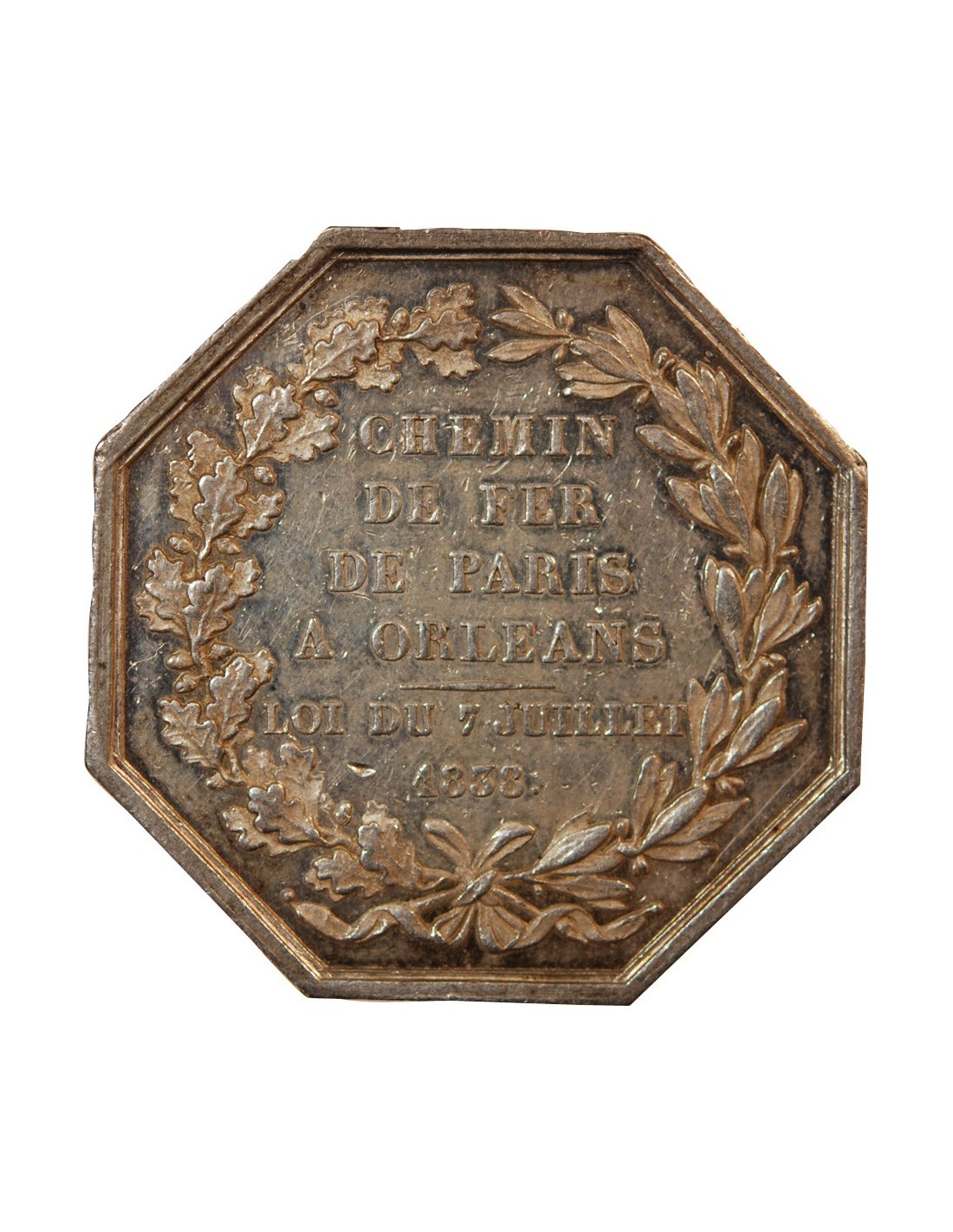 CHEMIN DE FER PARIS-ORLEANS - JETON ARGENT - Poinçon Main (1845-1860 ...