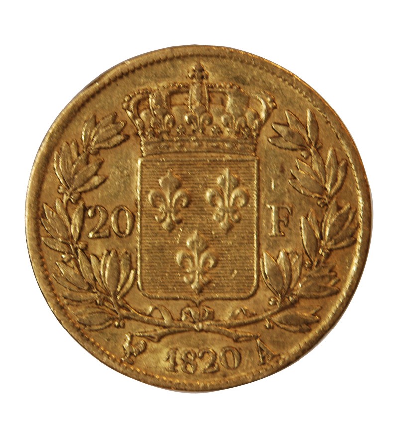 LOUIS XVIII - 20 FRANCS OR 1820 A PARIS, Or, TTB - Suffren Numismatique