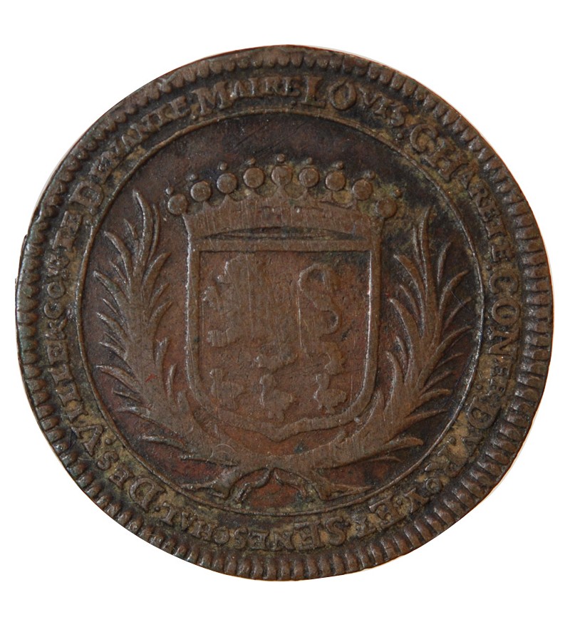 MAIRE DE NANTES LOUIS CHARETTE SIEUR DE LA GACHERIE – JETON CUIVRE 1675 ...