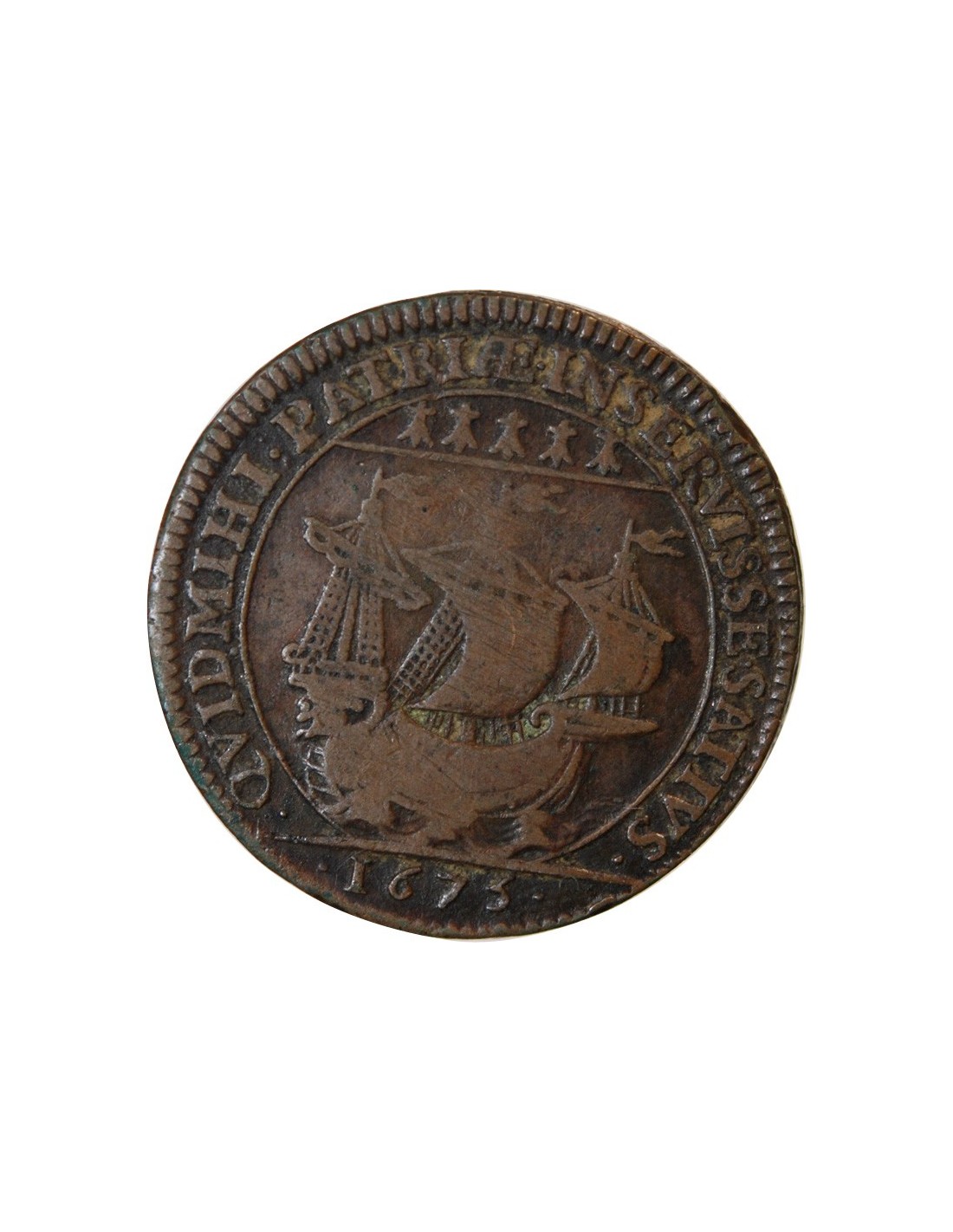 MAIRE DE NANTES LOUIS CHARETTE SIEUR DE LA GACHERIE – JETON CUIVRE 1675 ...