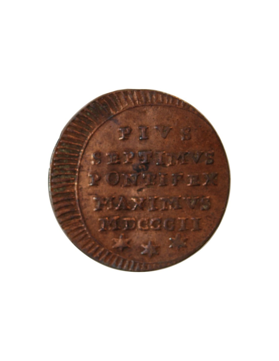 VATICAN, PIE VII - QUATTRINO 1802, Cuivre, TB+ - Suffren Numismatique