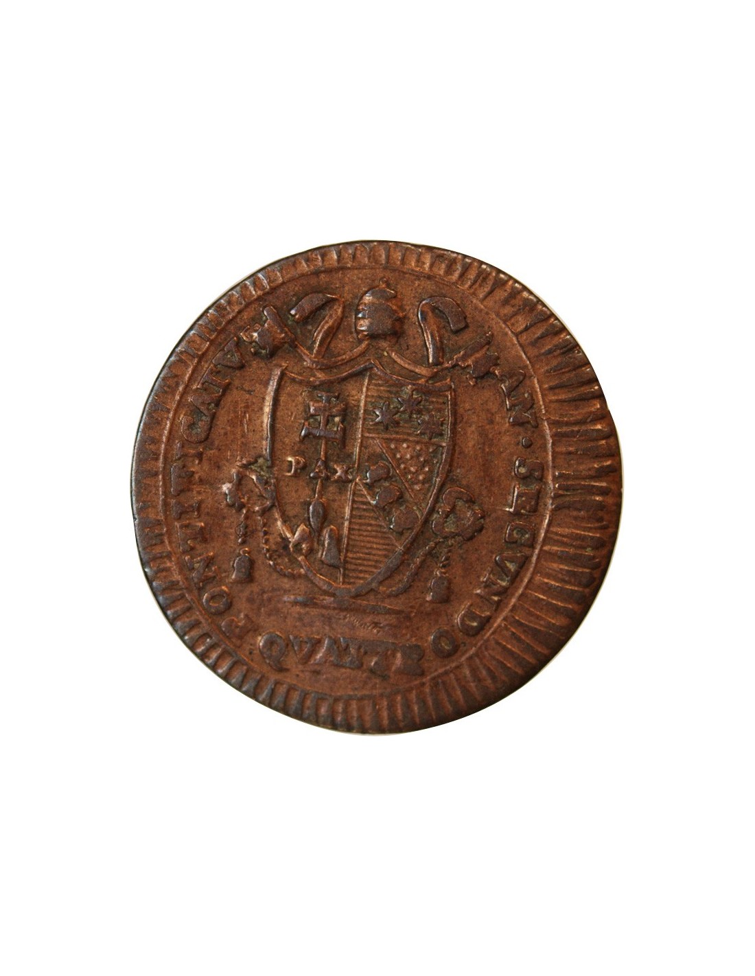 VATICAN, PIE VII - QUATTRINO 1802, Cuivre, TB+ - Suffren Numismatique