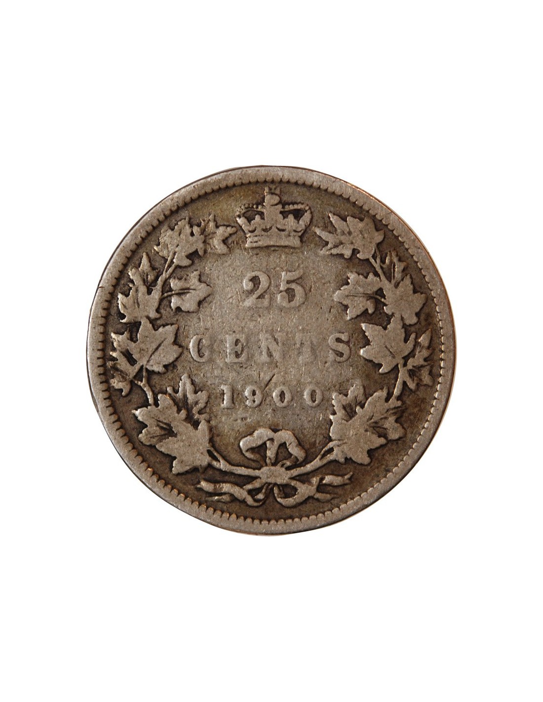 CANADA, VICTORIA - 25 CENTS ARGENT 1900, Argent, TB- - Suffren Numismatique