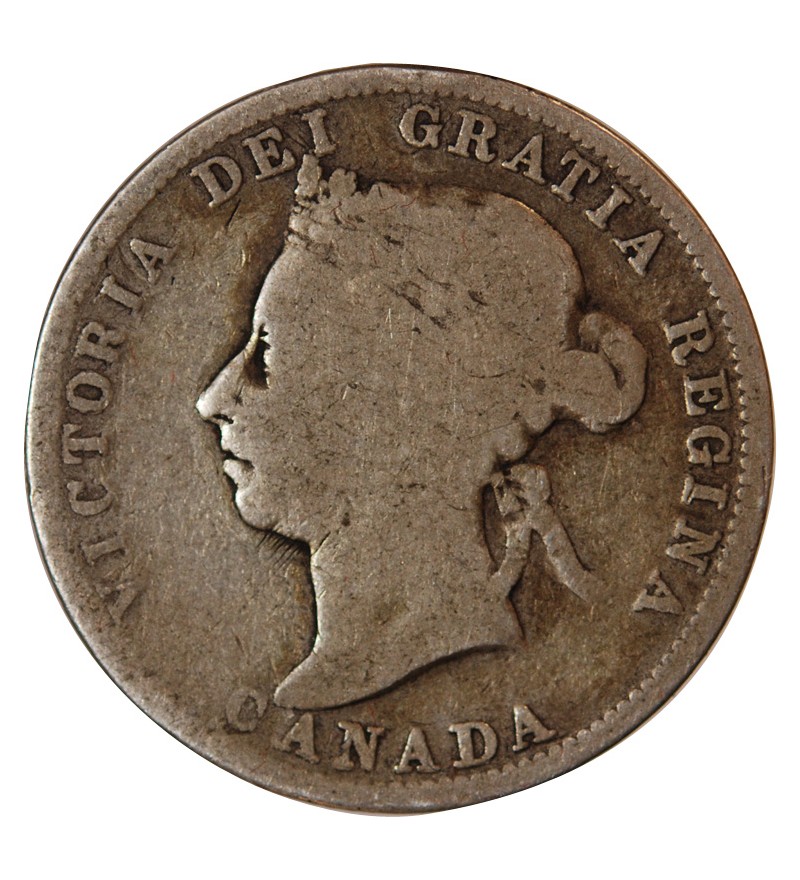 CANADA, VICTORIA - 25 CENTS ARGENT 1900, Argent, TB- - Suffren Numismatique