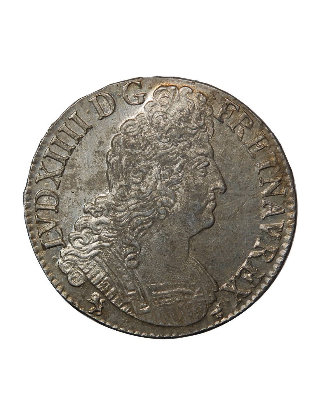LOUIS XIV - ECU AUX 8 L 2ième TYPE 1709 9 RENNES, Argent, SUP - Suffren ...