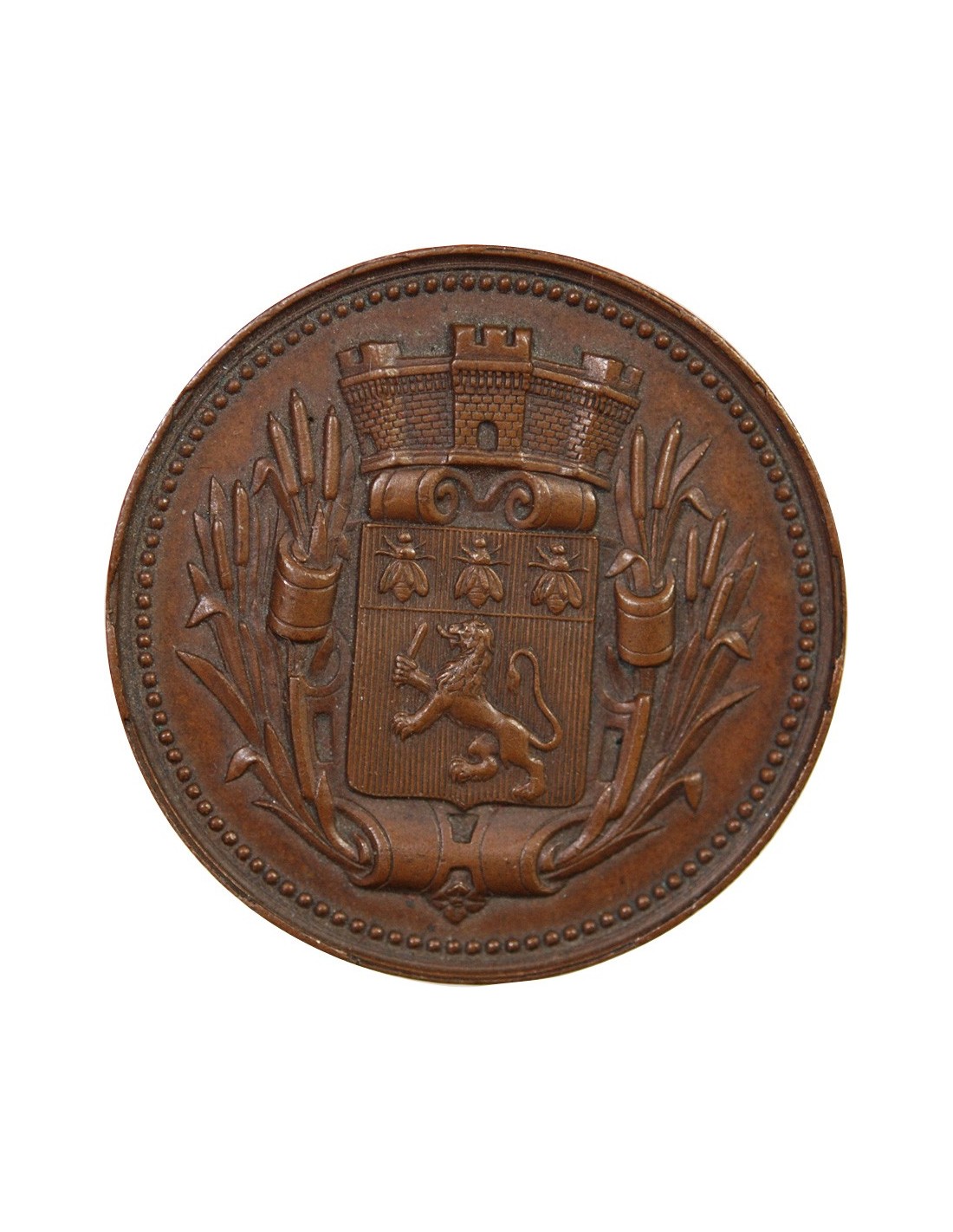 SECOURS MUTUEL VOIRIE ARCHITECTURE – JETON CUIVRE poinçon Abeille (1860 ...