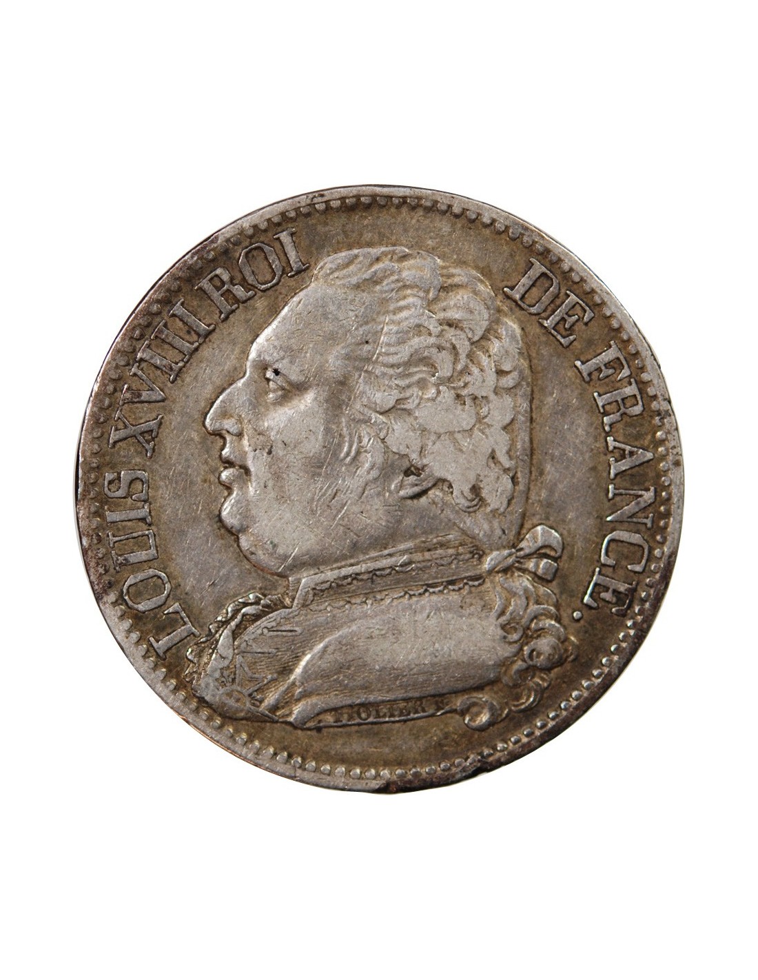 LOUIS XVIII - 5 FRANCS ARGENT 1814 K BORDEAUX, Argent, - Suffren Numismatique